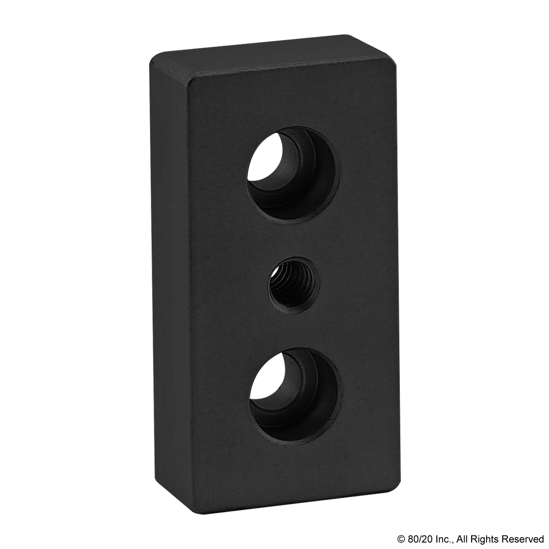 2128-Black | 10 Series 3 Hole - Center Tap Base Plate: 1.00" x 2.00 ...