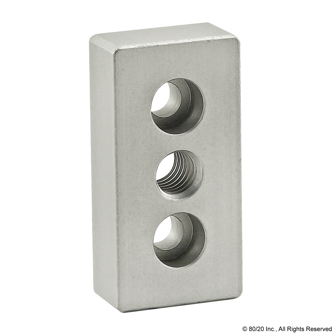 2129 | 10 Series 3 Hole - Center Tap Base Plate: 1.00" x 2.00" with 3/8 ...