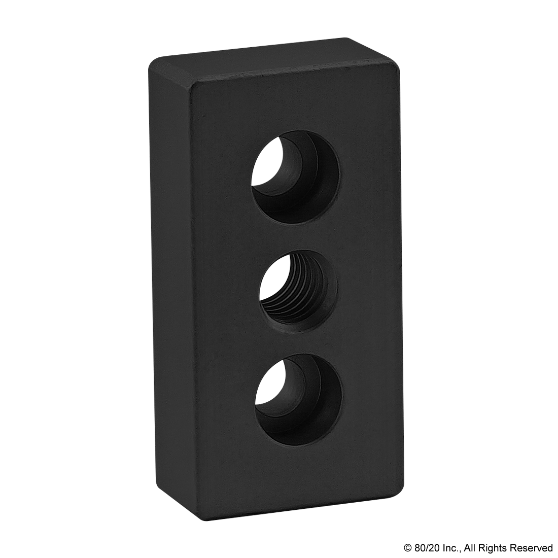 2129-Black | 10 Series 3 Hole - Center Tap Base Plate: 1.00" x 2.00 ...