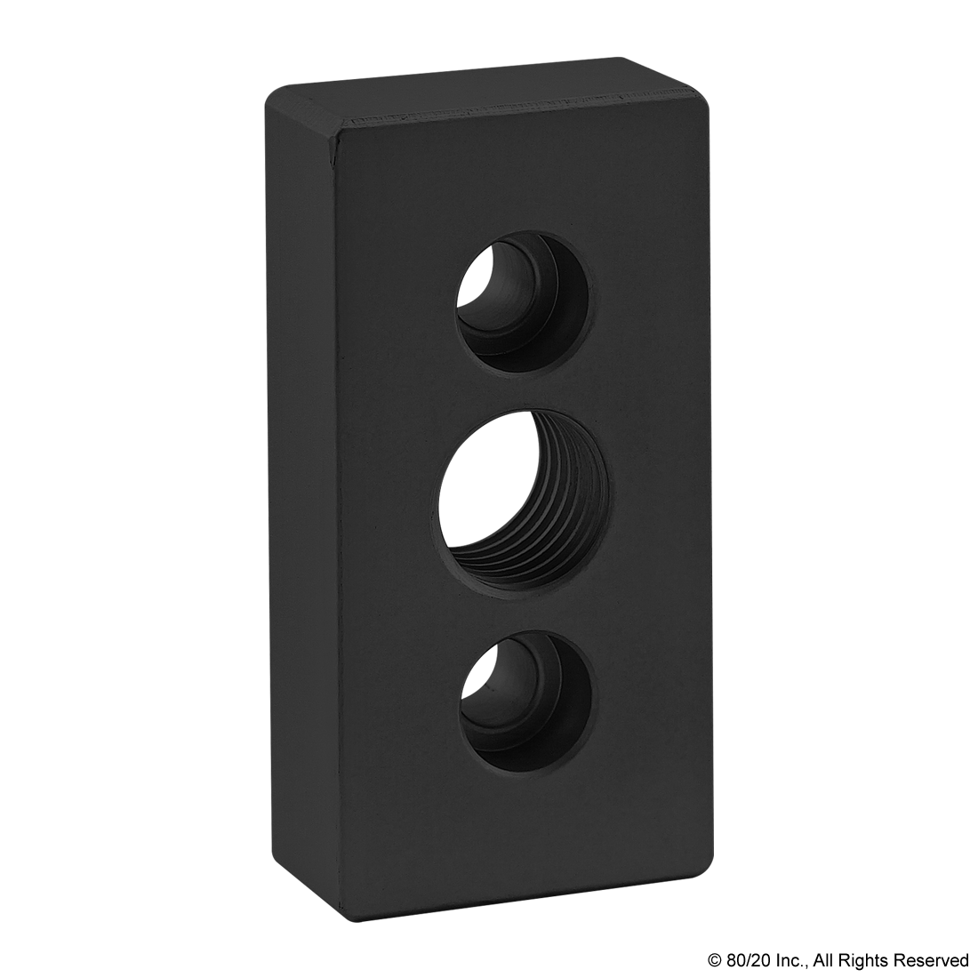 2365-Black | 15 Series 3 Hole - Center Tap Base Plate - 1.50" x 3.00 ...