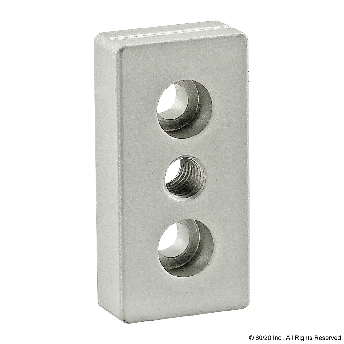 25-2129 | 25 Series 3 Hole - Center Tap Base Plate - 25mm x 50mm with ...