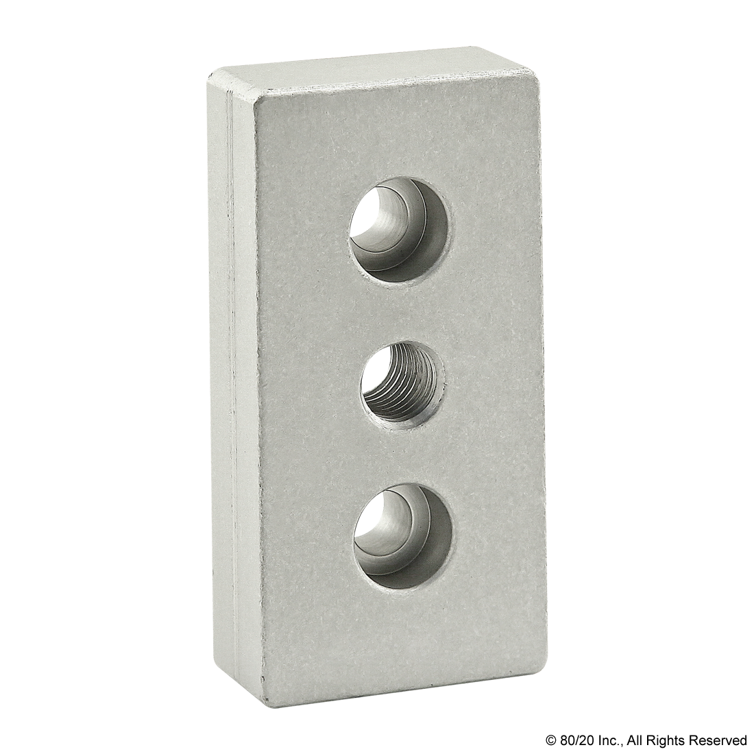 40-2135 | 40 Series 3 Hole - Center Tap Base Plate - 40mm x 80mm with ...