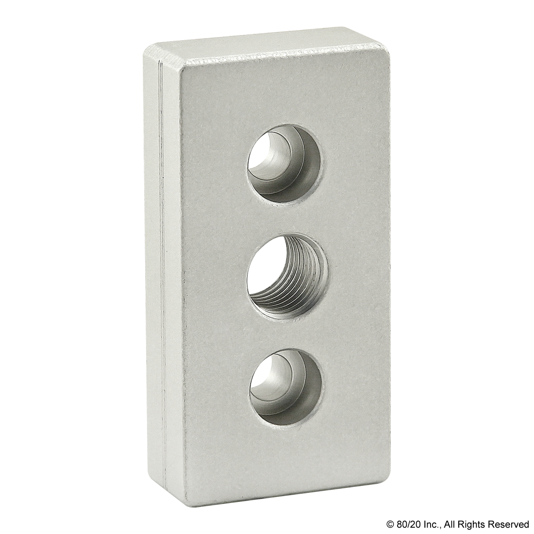 40-2138 | 40 Series 3 Hole - Center Tap Base Plate - 40mm x 80mm with ...