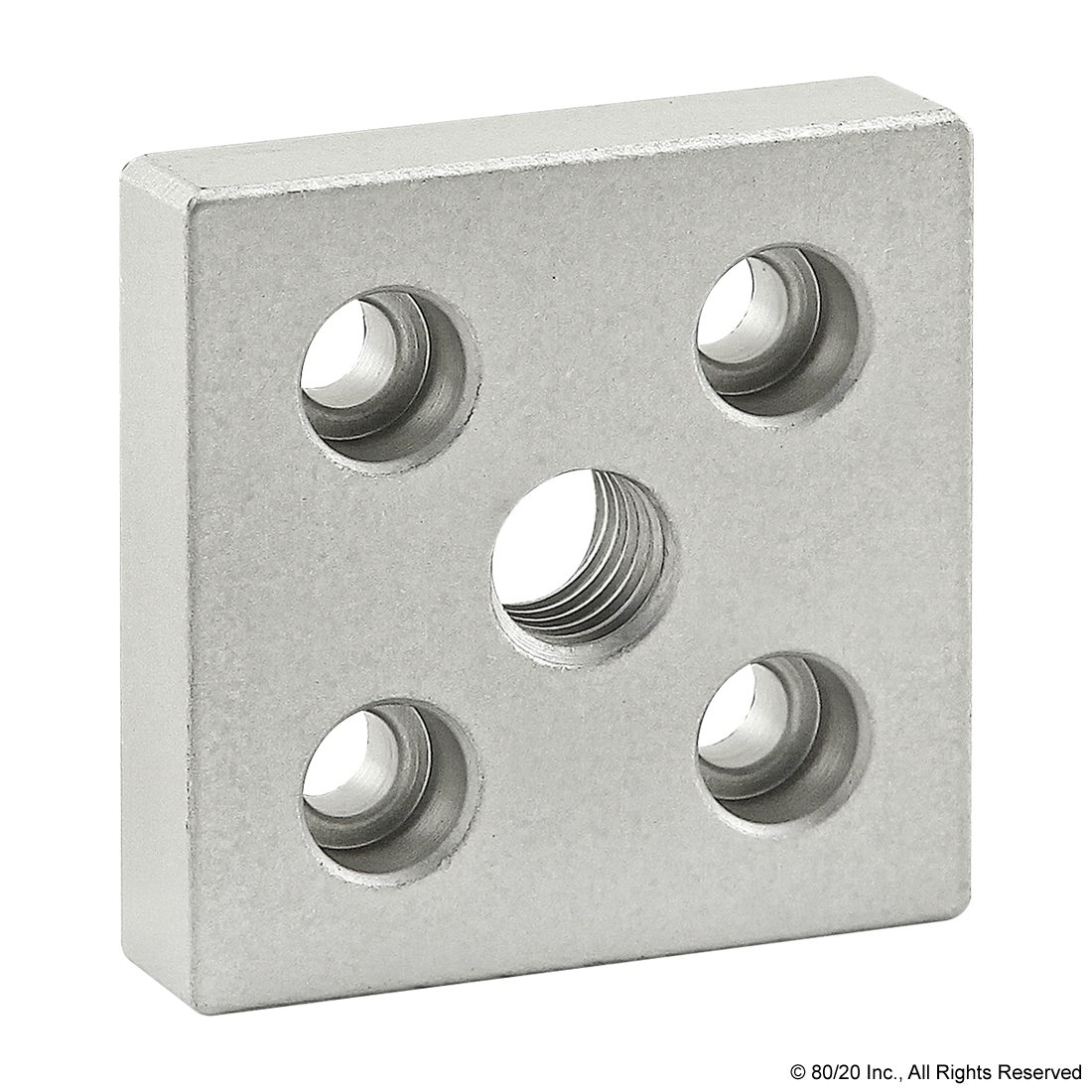 2132 | 10 Series 5 Hole - Center Tap Base Plate: 2.00" x 2.00" with 1/2 ...