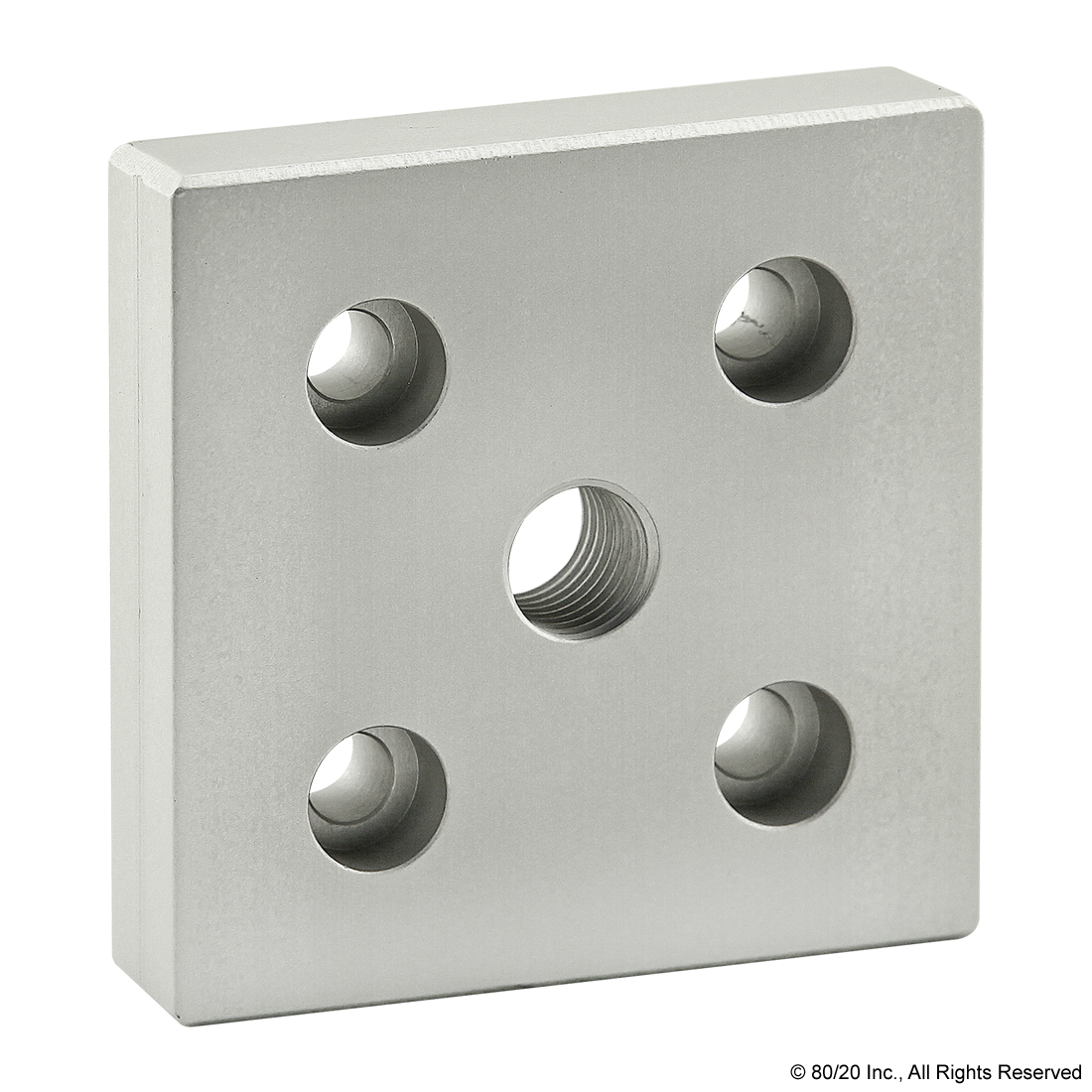 40-2145 | 40 Series 5 Hole - Center Tap Base Plate: 80mm x 80mm with ...