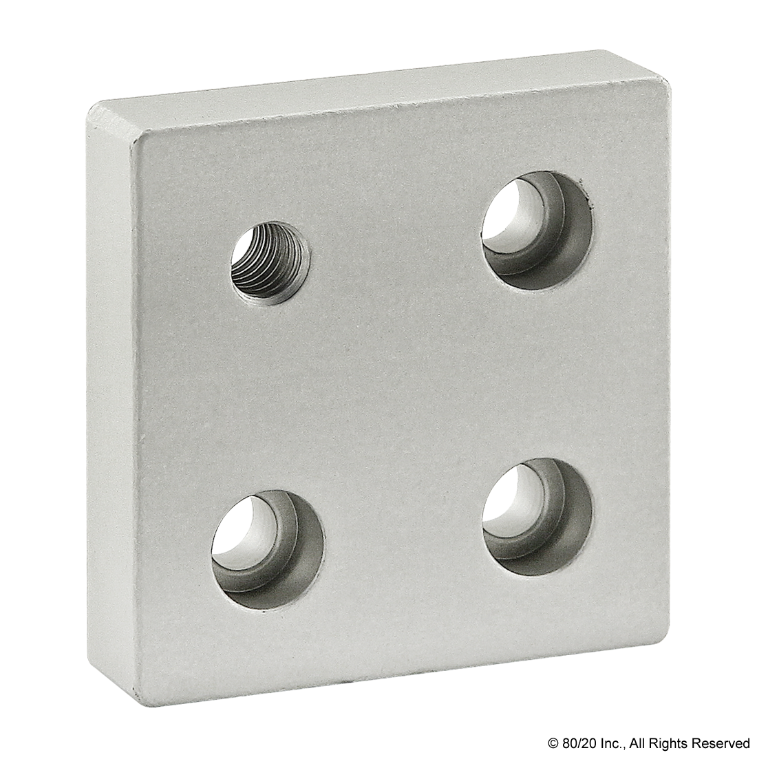 2136 | 10 Series 4 Hole - Offset Tap Base Plate: 2.00" x 2.00" with 5/ ...