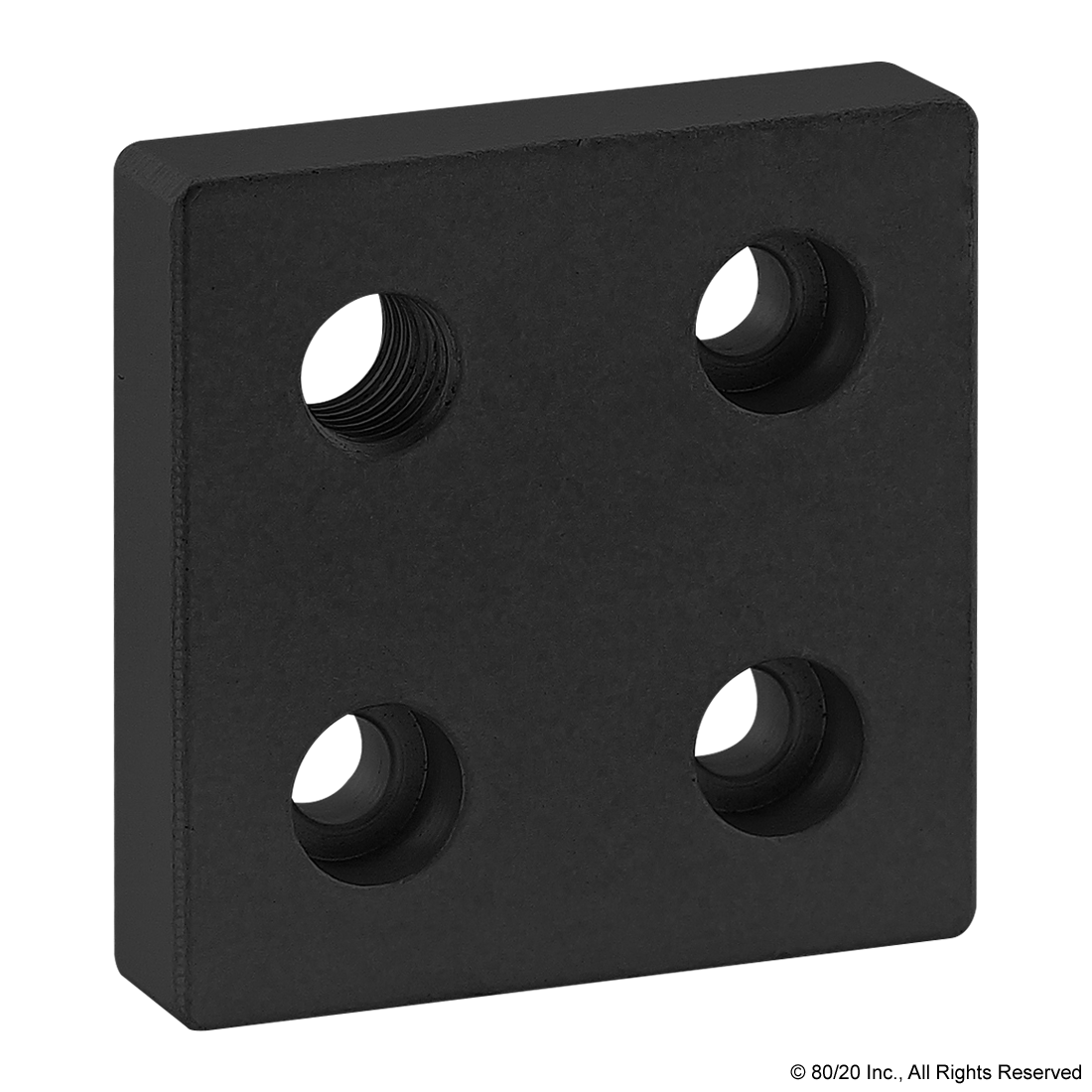 25-2142-Black | 25 Series 4 Hole - Offset Tap Base Plate: 50mm x 50mm ...