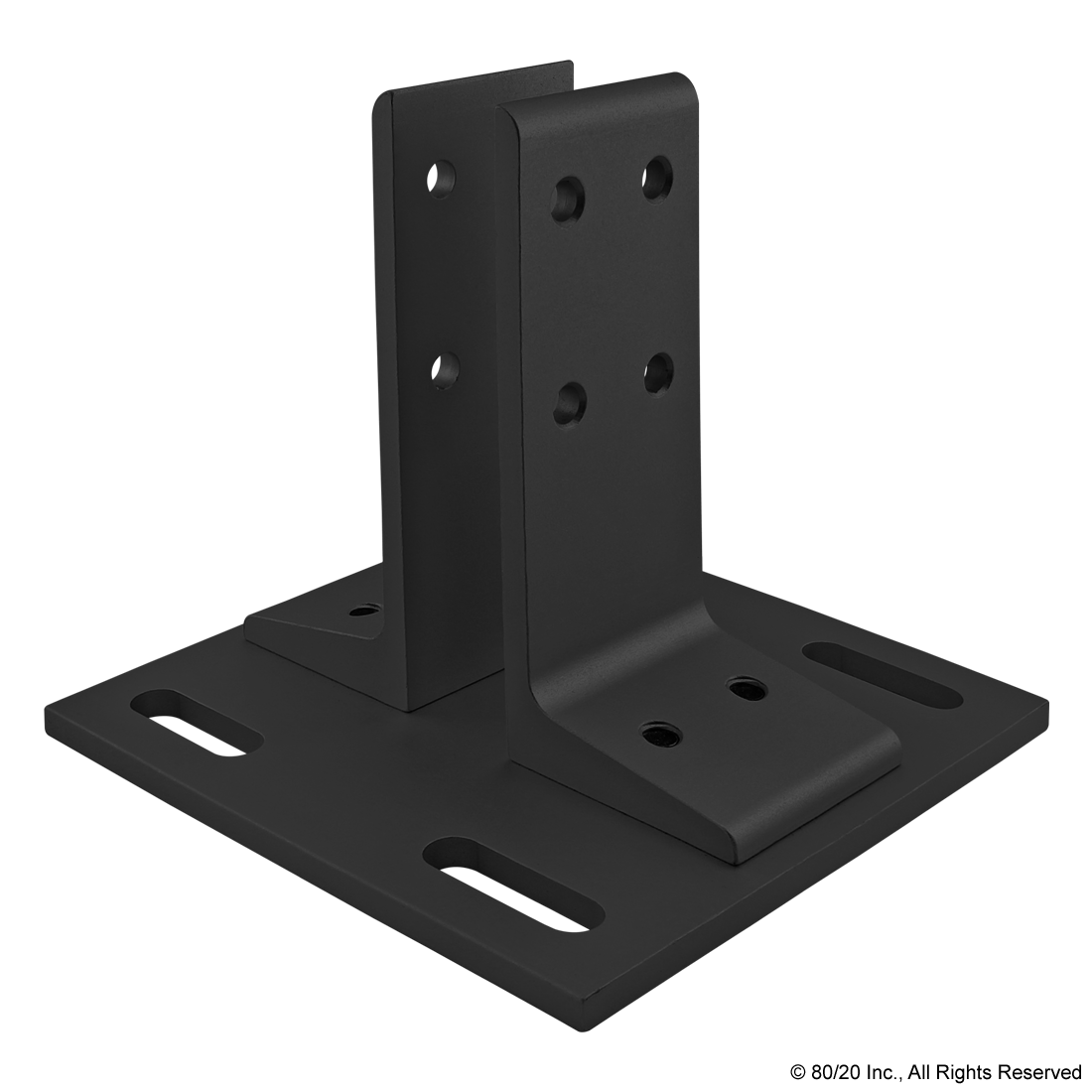 2385-Black | 10 Series Floor Mount Base Plate | CPI Automation