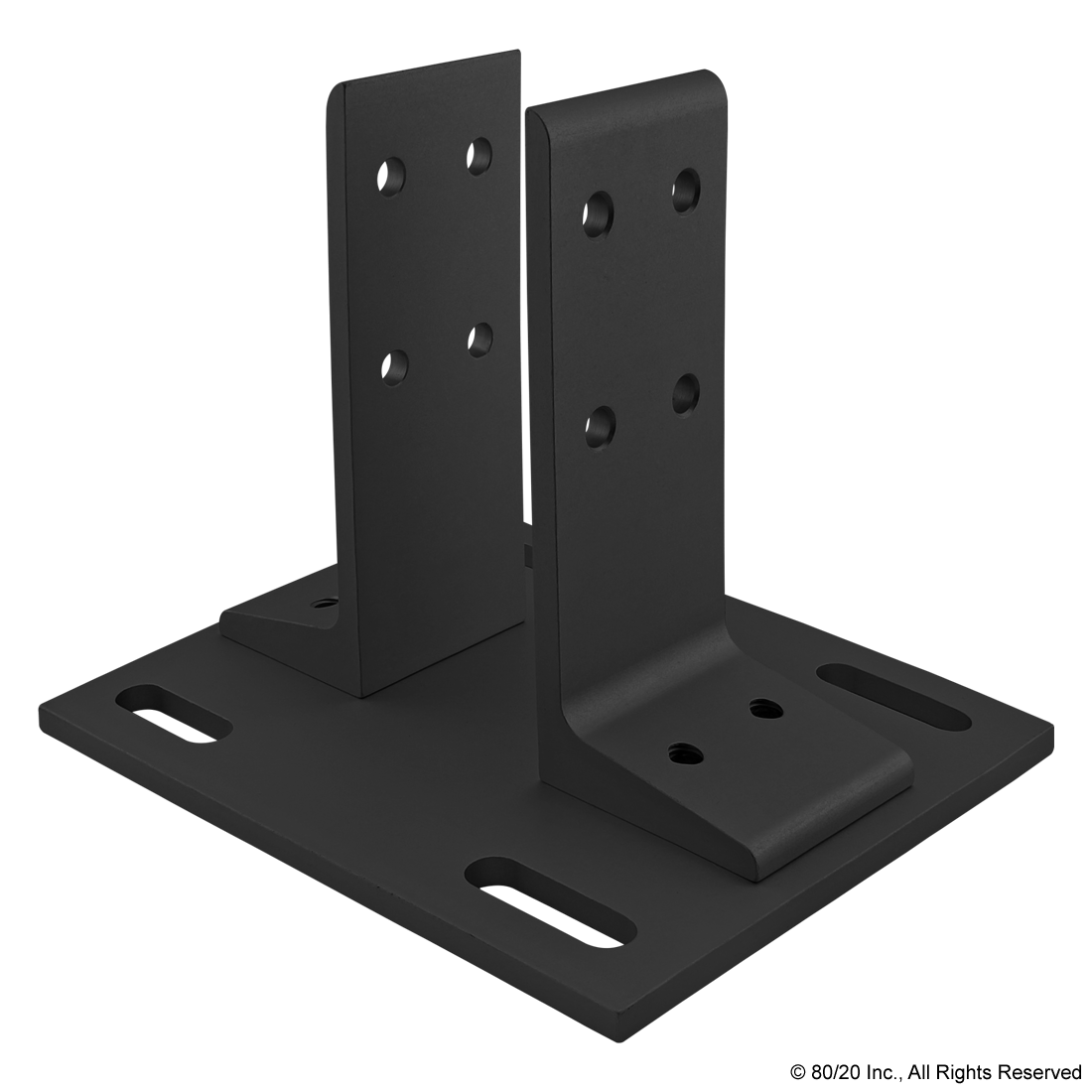 2387-Black | 10 Series Floor Mount Base Plate | CPI Automation