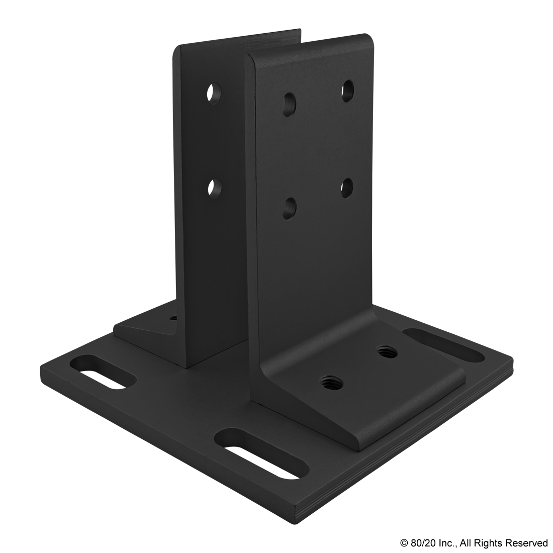 40-2400-Black | 40 Series Floor Mount Base Plate | CPI Automation