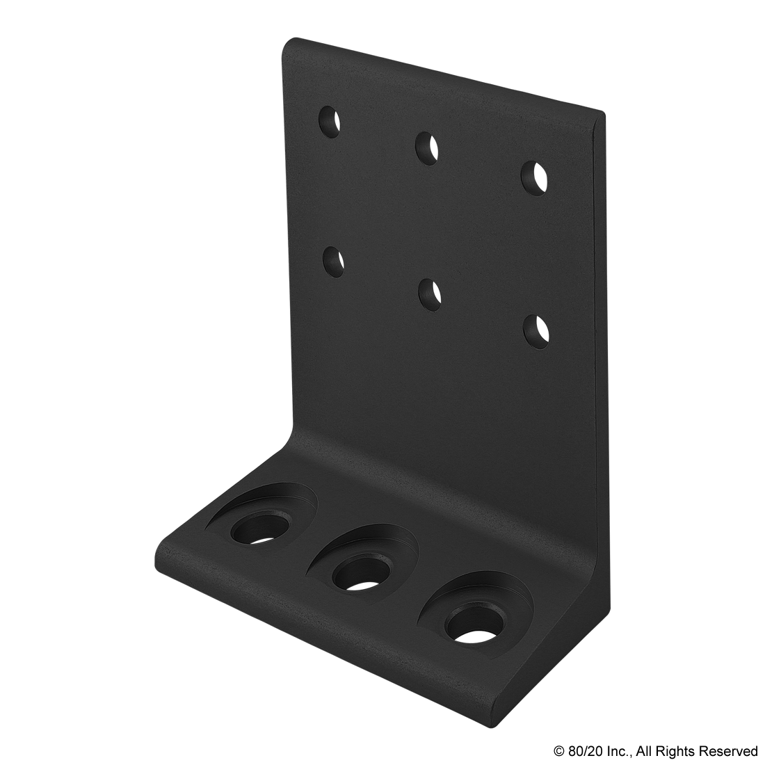 2405-Black | 15 Series 4.5" Economy Floor Mount Base Plate | CPI Automation