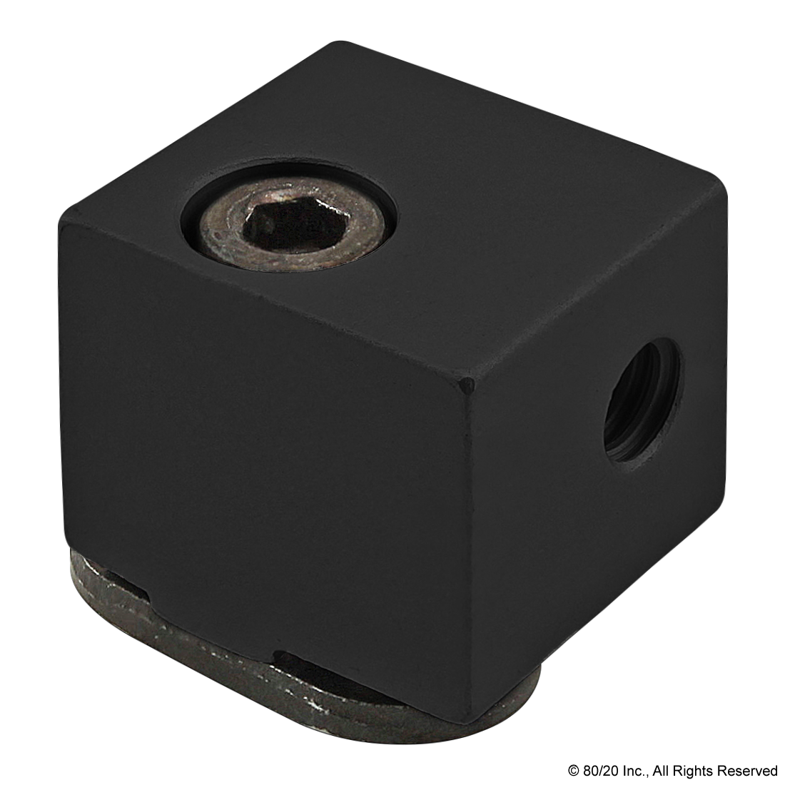 2427-Black | 10 Series Aluminum Panel Mount Block | CPI Automation