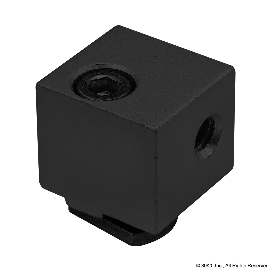 2910-Black | 10 Series Aluminum Panel Mount Block | CPI Automation