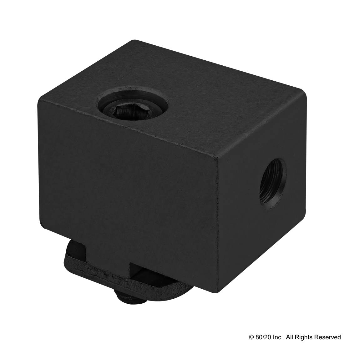 2900-Black | 15 Series Aluminum Panel Mount Block | CPI Automation