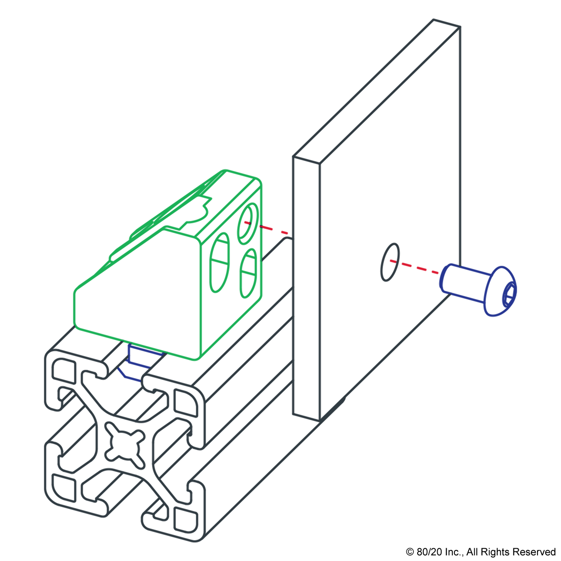 12058 | 15 & 40 Series Adjustable Panel Mount Block | CPI Automation