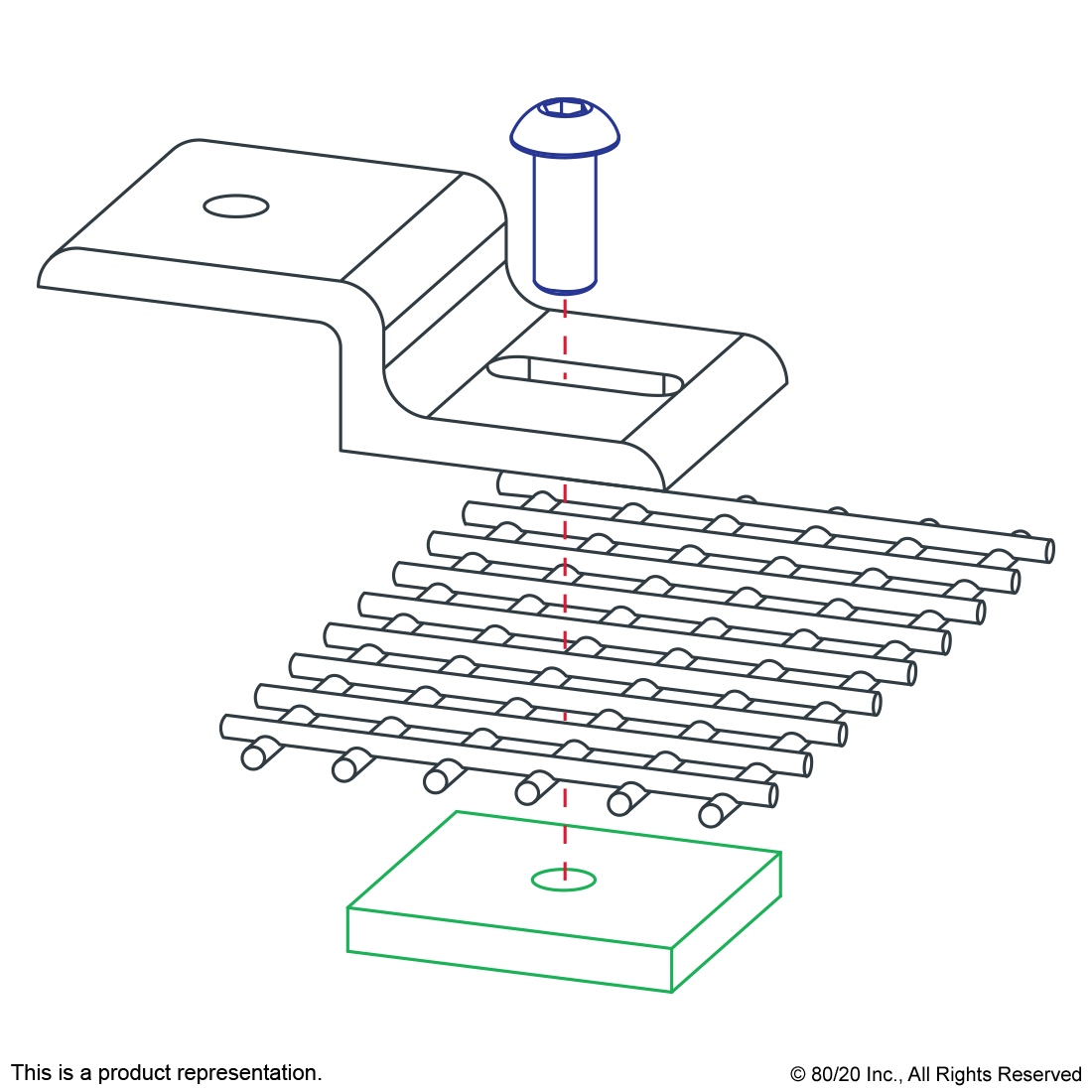 20-2492 | 20 Series Narrow Backing Plate | CPI Automation