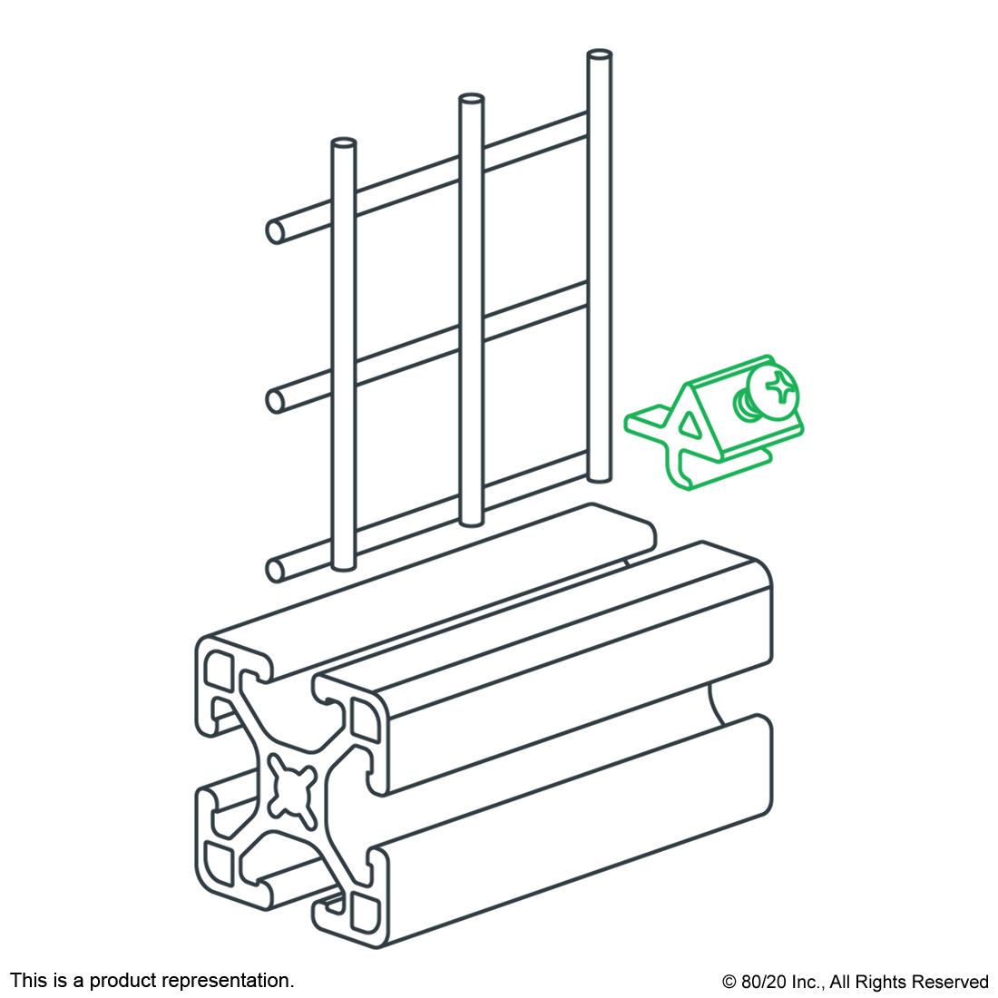 2442 | Roll-in Mesh Panel Retainer | CPI Automation