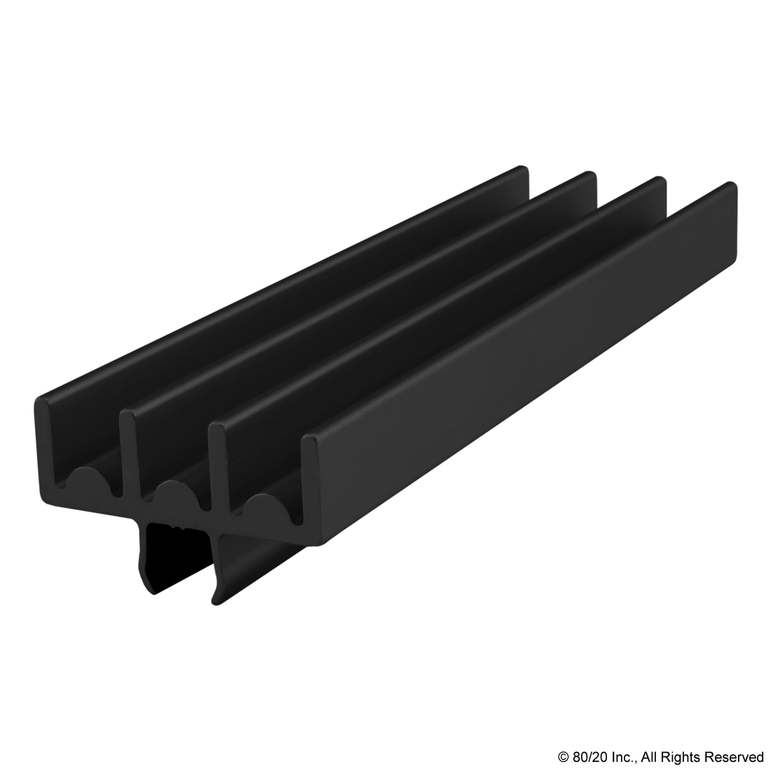 2220-Black | 15 Series Lower Door Slide Track | CPI Automation