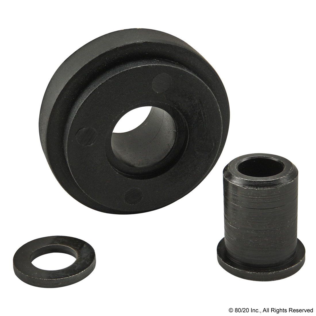 12024 | 10 & 25 Series Roller Wheel with Steel Hub | CPI Automation