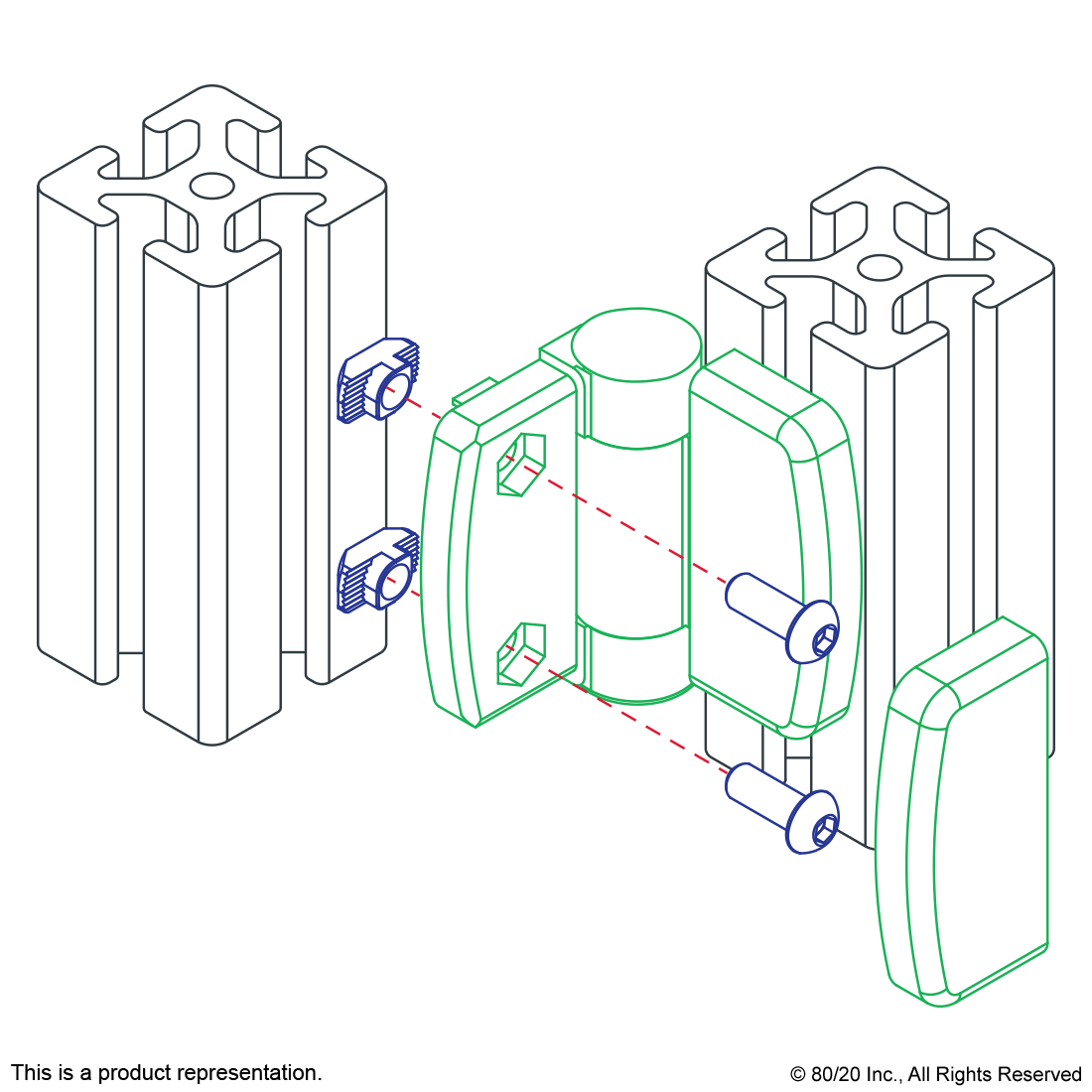 12162 | 30 Series 4 Hole - Standard Plastic Hinge with Snap Cover | CPI ...