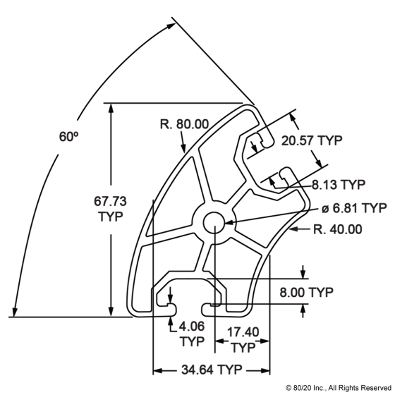 40-4096-Black-FB | T Slotted Aluminum Profiles | CPI Automation