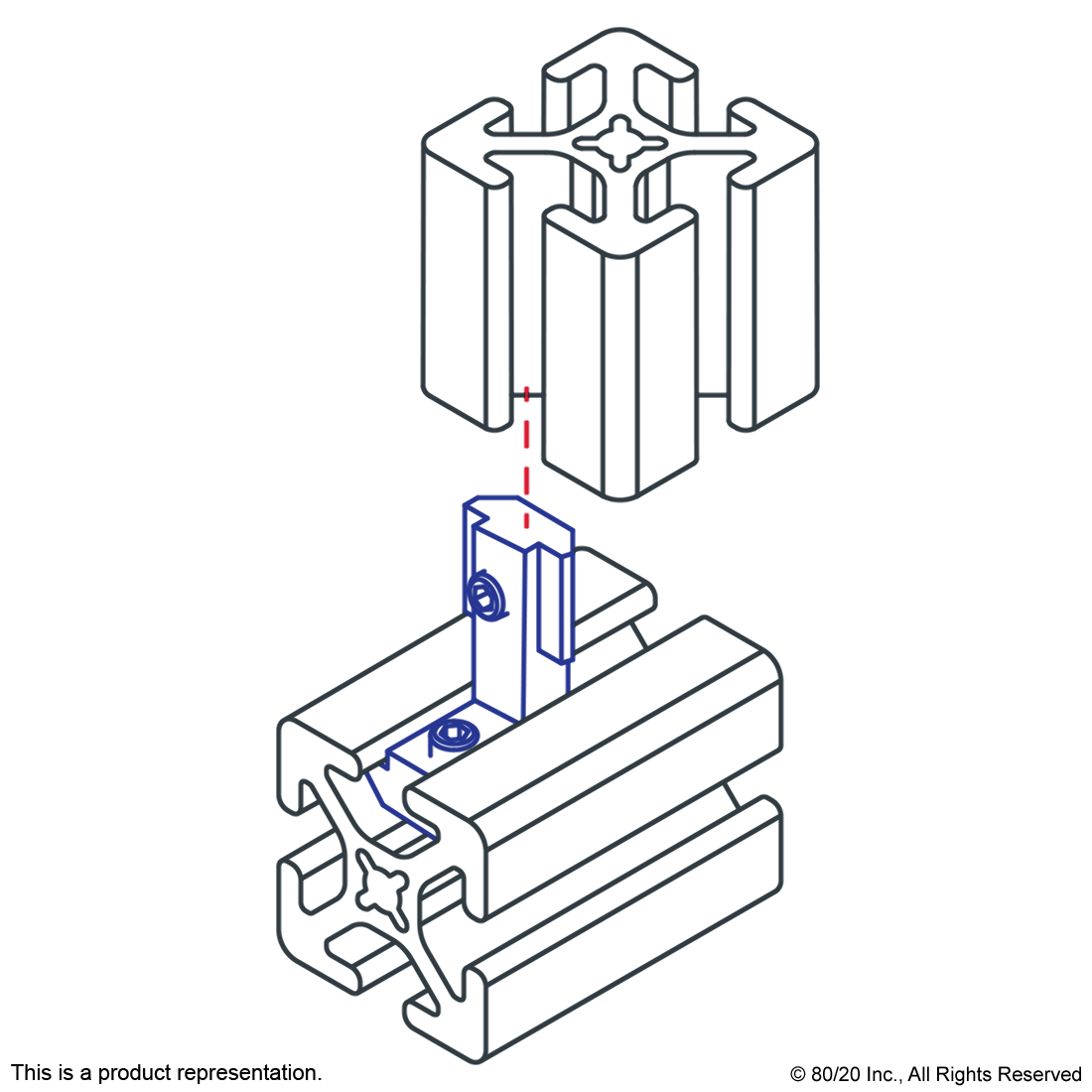 33490 | Hidden Corner Connector: Inside-Inside | CPI Automation