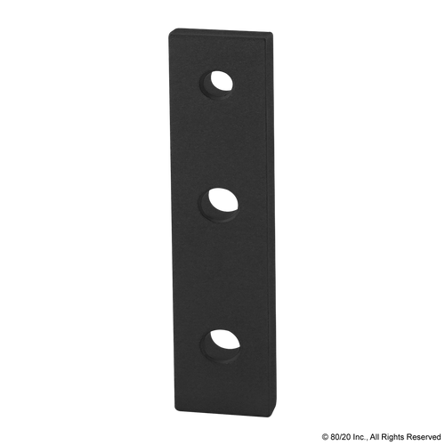 65-4505-Black | 25 to 40 Series 3 Hole - Straight Transition Flat Plate ...