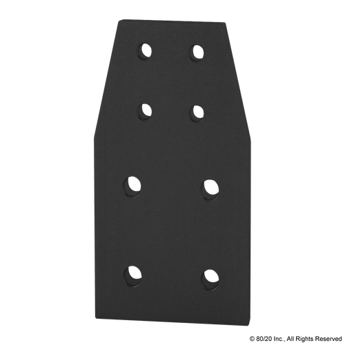 4518-Black | 10 to 15 Series 8 Hole - Rectangular Transition Flat Plate ...