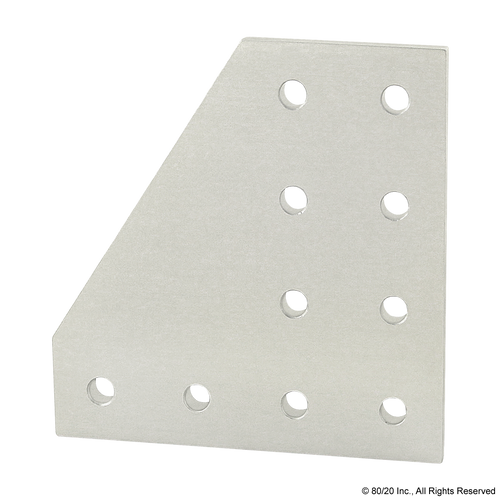 4127 | 10 Series 10 Hole - 90 Degree Angled Flat Plate | CPI Automation