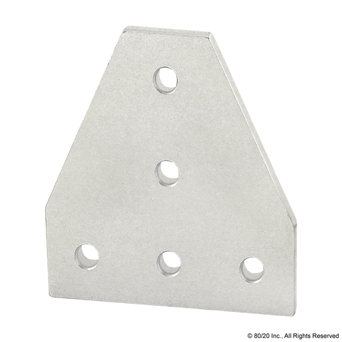 25-4140 | 25 Series 5 Hole - Tee Flat Plate | CPI Automation