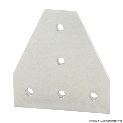 40-4340 | 40 Series 5 Hole - Tee Flat Plate | CPI Automation