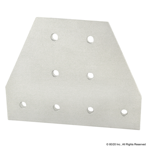 45-4355 | 45 Series 8 Hole - Tee Flat Plate | CPI Automation