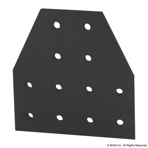 4325-Black | 15 Series 12 Hole - Tee Flat Plate | CPI Automation