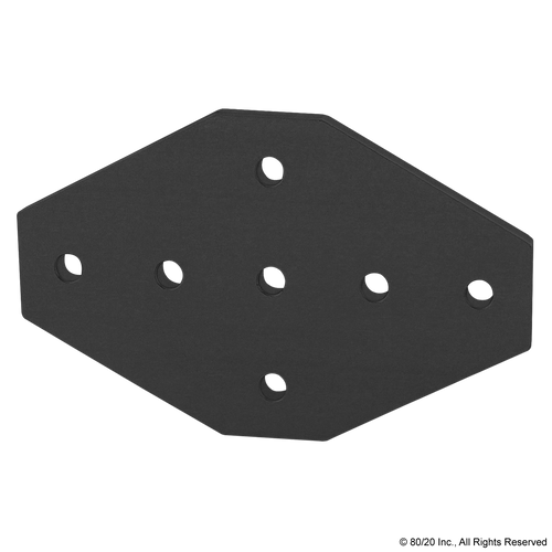 4335-Black | 15 Series & Ready Tube 7 Hole - Cross Flat Plate | CPI ...