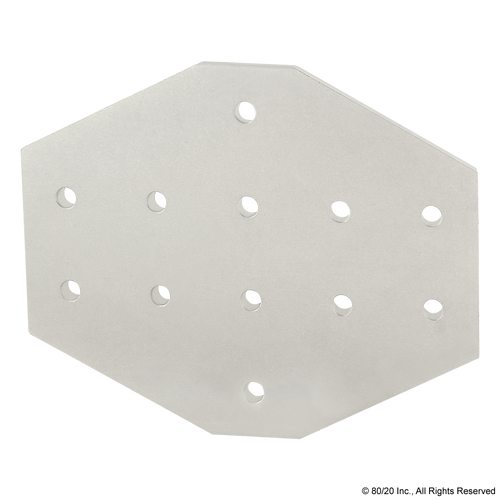 4360 | 15 Series 12 Hole - Cross Flat Plate | CPI Automation