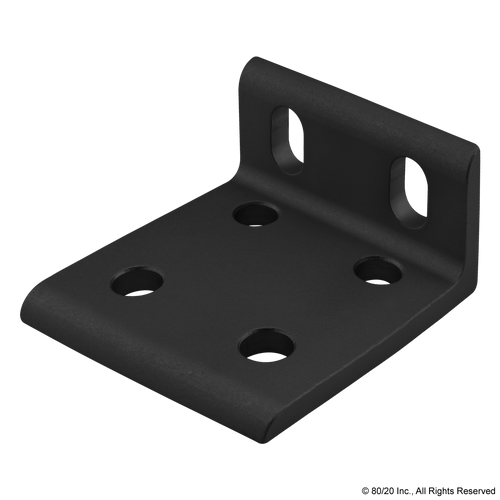 4286-Black | 10 Series 6 Hole - Wide 2x4 Slotted Inside Corner Bracket ...