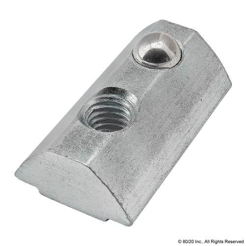 13028 | M5 Self-Aligning Roll-in T-Nut with Ball Spring | CPI Automation