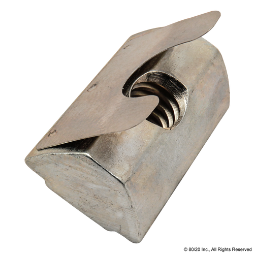 13038 | 1/4-20 Tall Self-Aligning Roll-in T-Nut with Spring Leaf | CPI ...