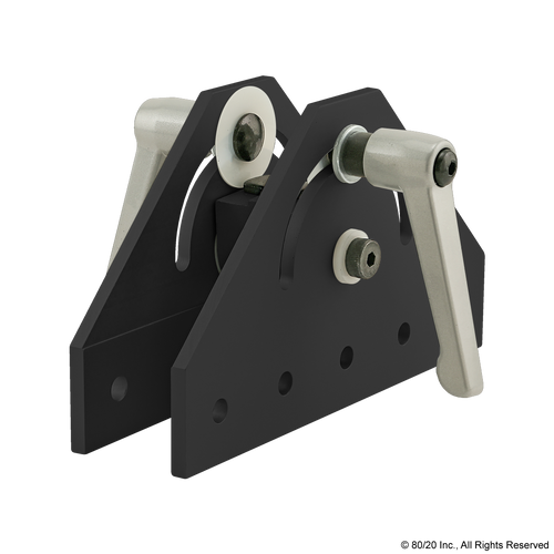 4453-Black | 15 Series 180 Degree Double Pivot Bracket Assembly with "L ...