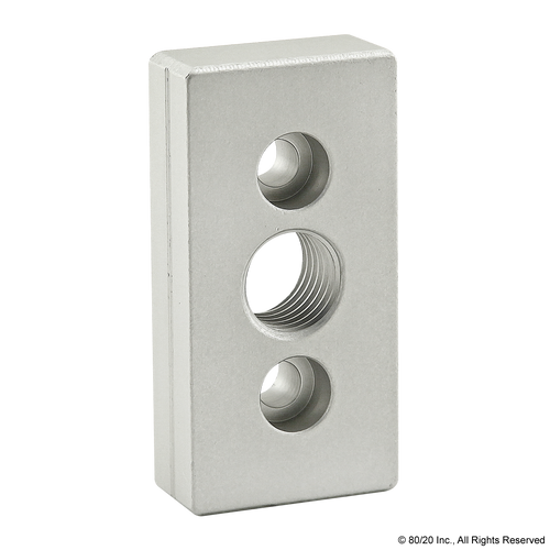40-2365 | 40 Series 3 Hole - Center Tap Base Plate - 40mm x 80mm with ...