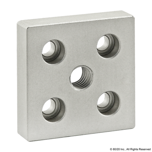 2139 | 10 Series 5 Hole - Center Tap Base Plate: 2.00" x 2.00" with 7/ ...