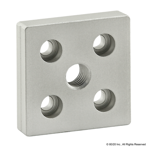25-2139 | 25 Series 5 Hole - Center Tap Base Plate: 50mm x 50mm with ...
