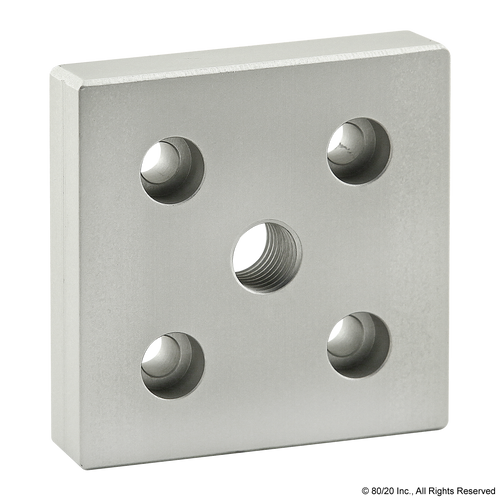 40-2145 | 40 Series 5 Hole - Center Tap Base Plate: 80mm x 80mm with ...