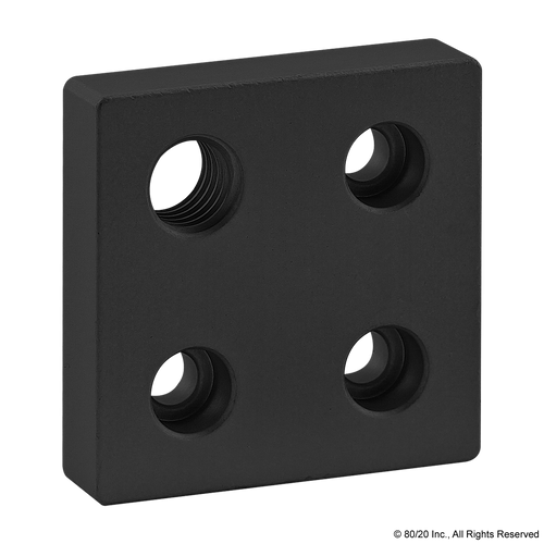 2363-Black | 10 Series 4 Hole - Offset Tap Base Plate: 2.00" x 2.00 ...
