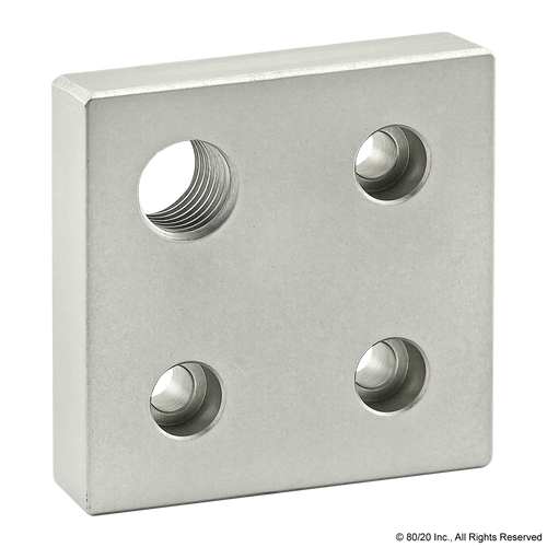 2367 | 15 Series 4 Hole - Offset Tap Base Plate: 3.00" x 3.00" with 3/4 ...
