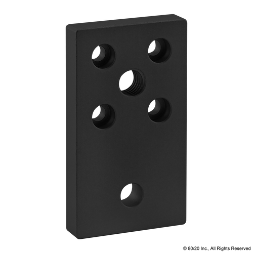 2171-Black | 10 Series 6 Hole - Leveling Anchoring Base Plate with 1/2 ...