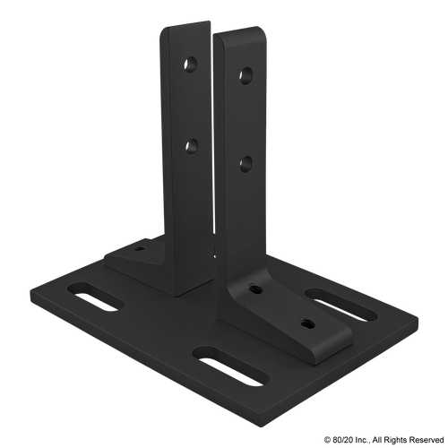2380-Black | 10 Series Floor Mount Base Plate | CPI Automation