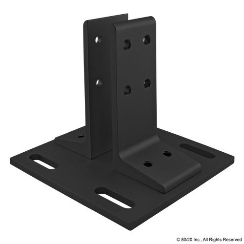 2385-Black | 10 Series Floor Mount Base Plate | CPI Automation