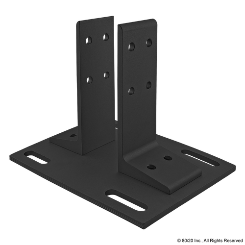 25-2387-Black | 25 Series Floor Mount Base Plate | CPI Automation