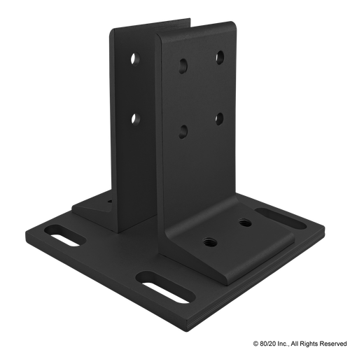 40-2400-Black | 40 Series Floor Mount Base Plate | CPI Automation